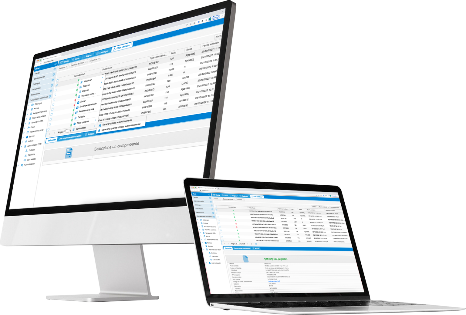 Sistema contable - Facture App